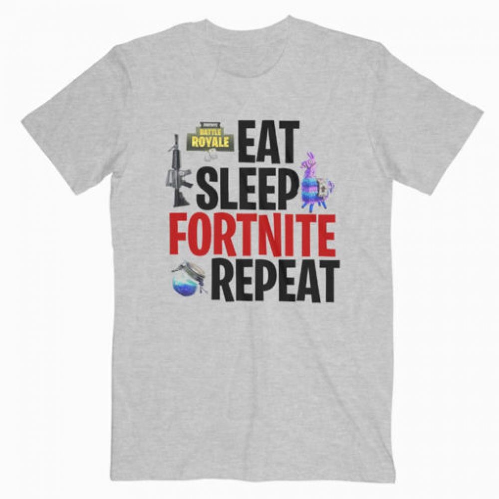 Eat Sleep Fortnite Repeat For Victory Royale T Shirt Adult Unisex
